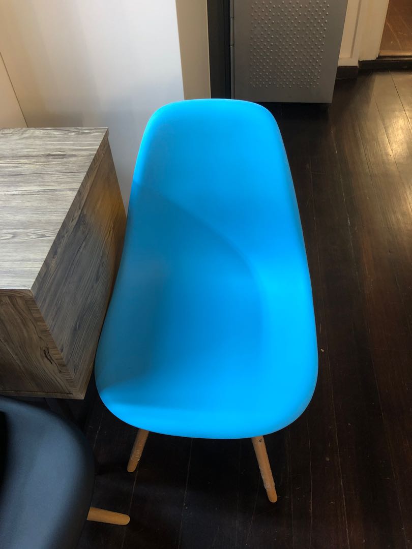 Blue Eames Chair Replica, Furniture & Home Living, Furniture, Chairs on ...