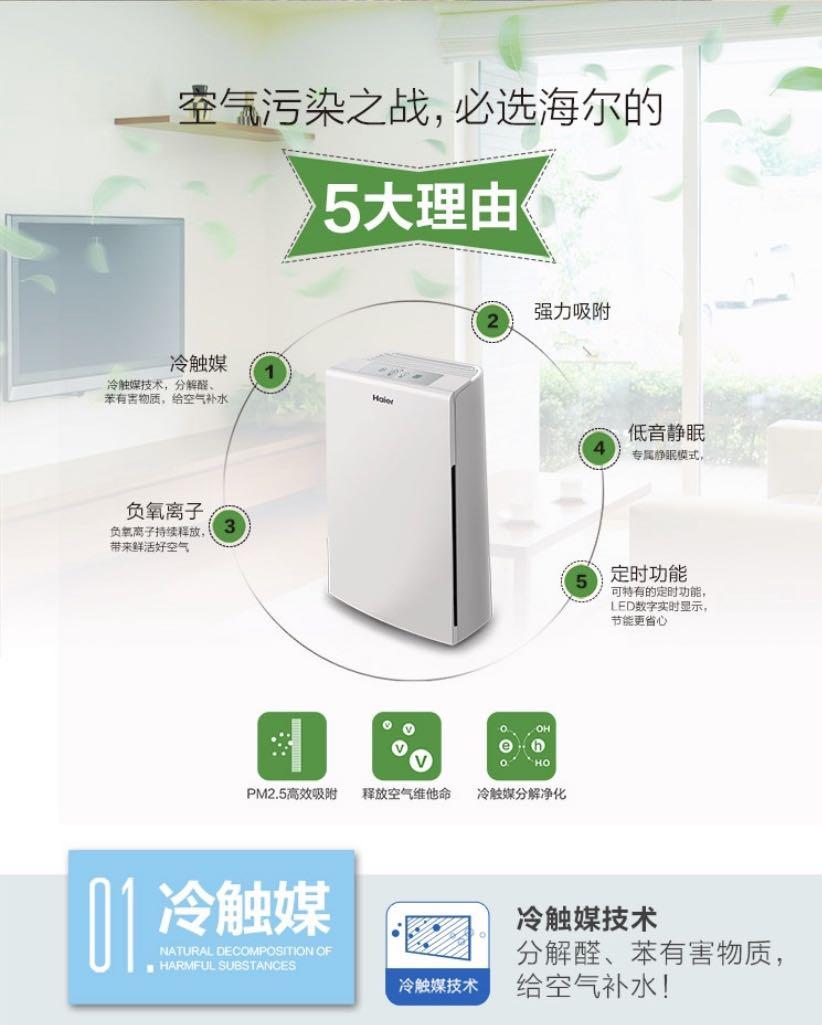 BNIB Haier Air Purifier, TV & Home Appliances, Air Purifiers ...