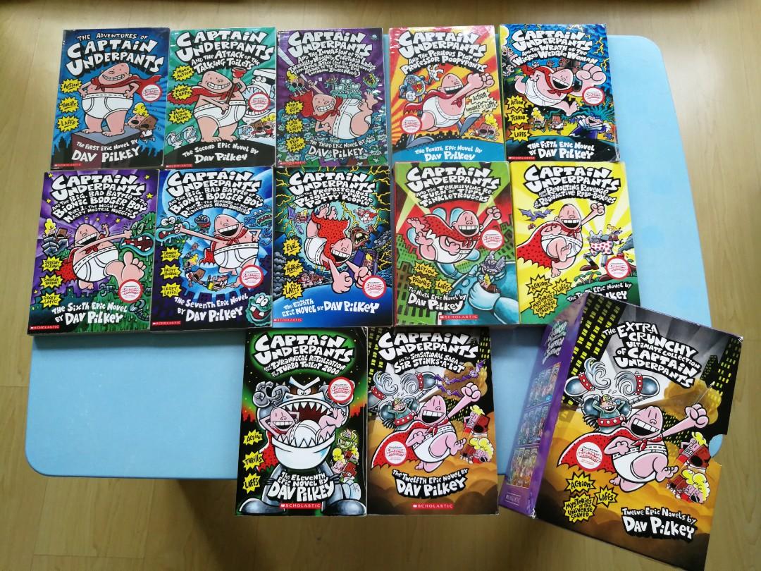 Captain Underpants Complete Collection Box set (12 books), Hobbies ...