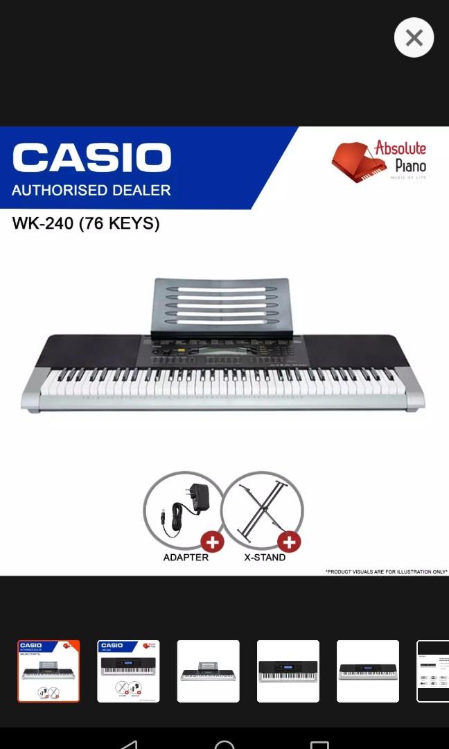 Casio WK-240, Hobbies & Toys, Music & Media, Musical Instruments on ...