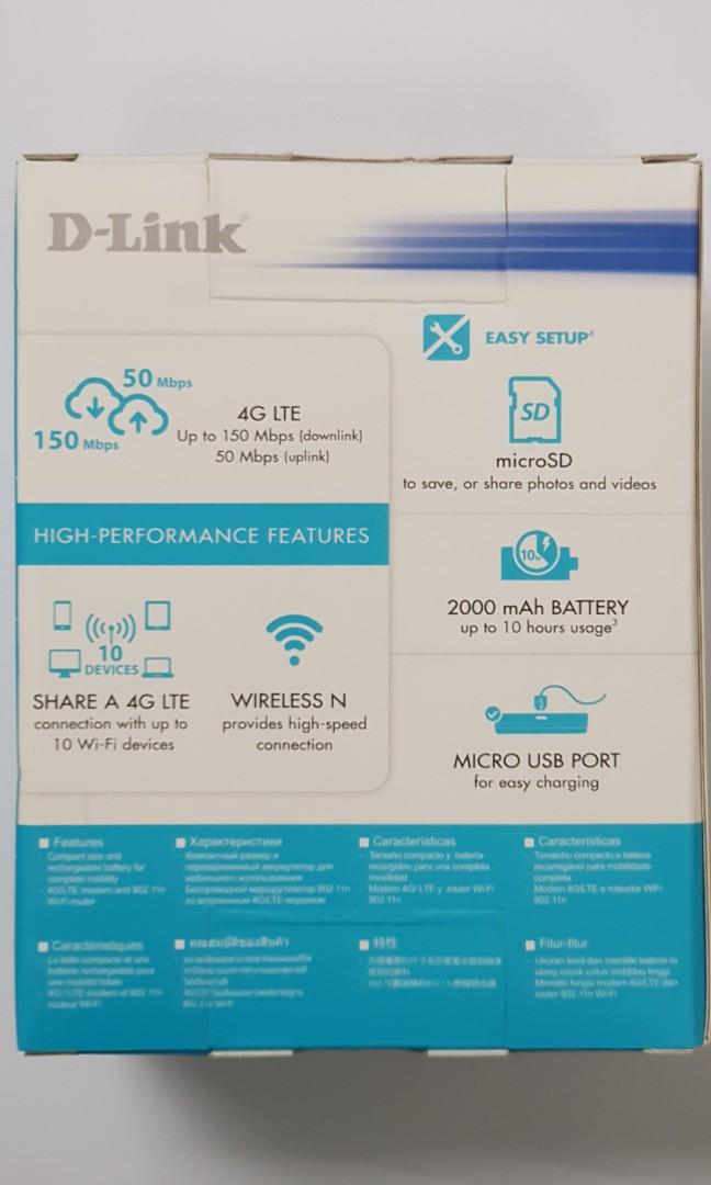 D-Link 4G LTE Mobile Router, Mobile Phones & Gadgets, Mobile & Gadget ...