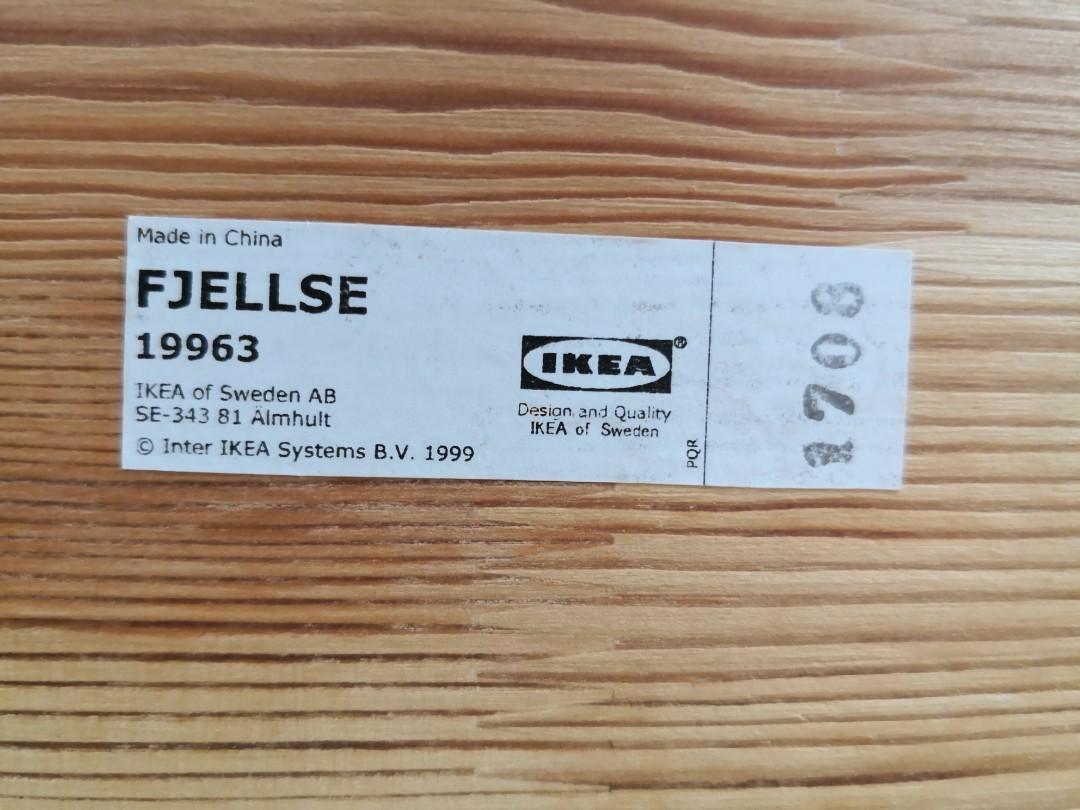 Ikea Single Bed Frame FJELLSE 90x200cm, Furniture & Home Living ...
