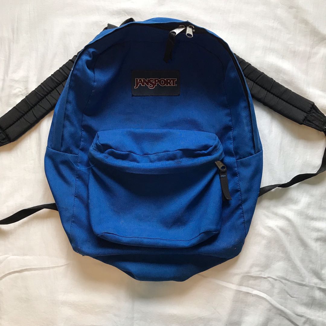 Jansport — blue backpack (original), Men's Fashion, Bags, Backpacks on ...