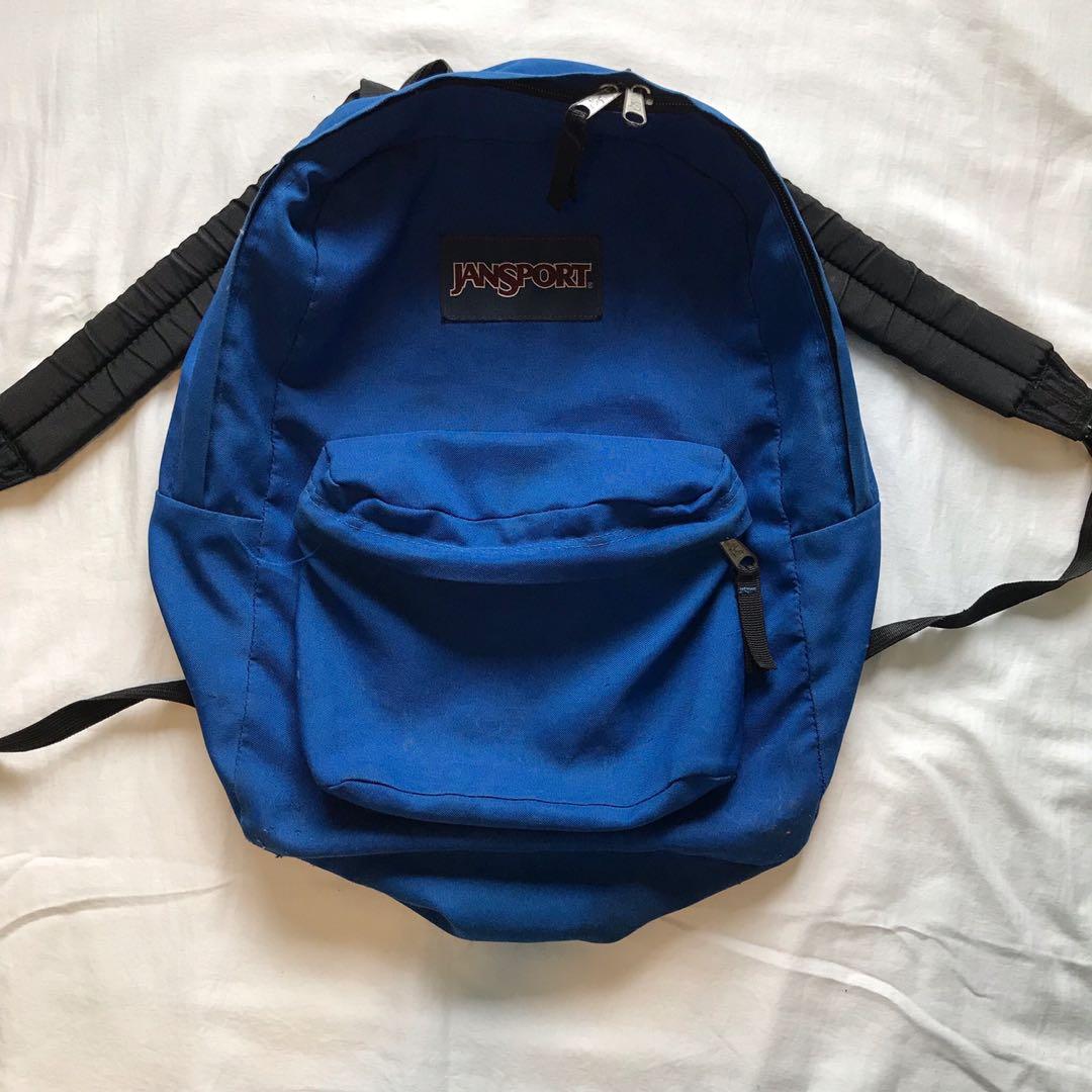 Jansport — blue backpack (original), Men's Fashion, Bags, Backpacks on ...