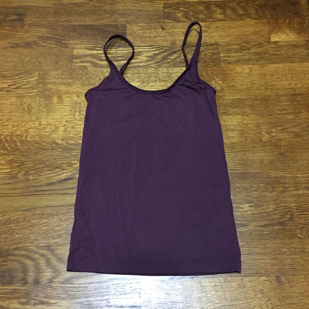 Mango dark purple camisole spaghetti