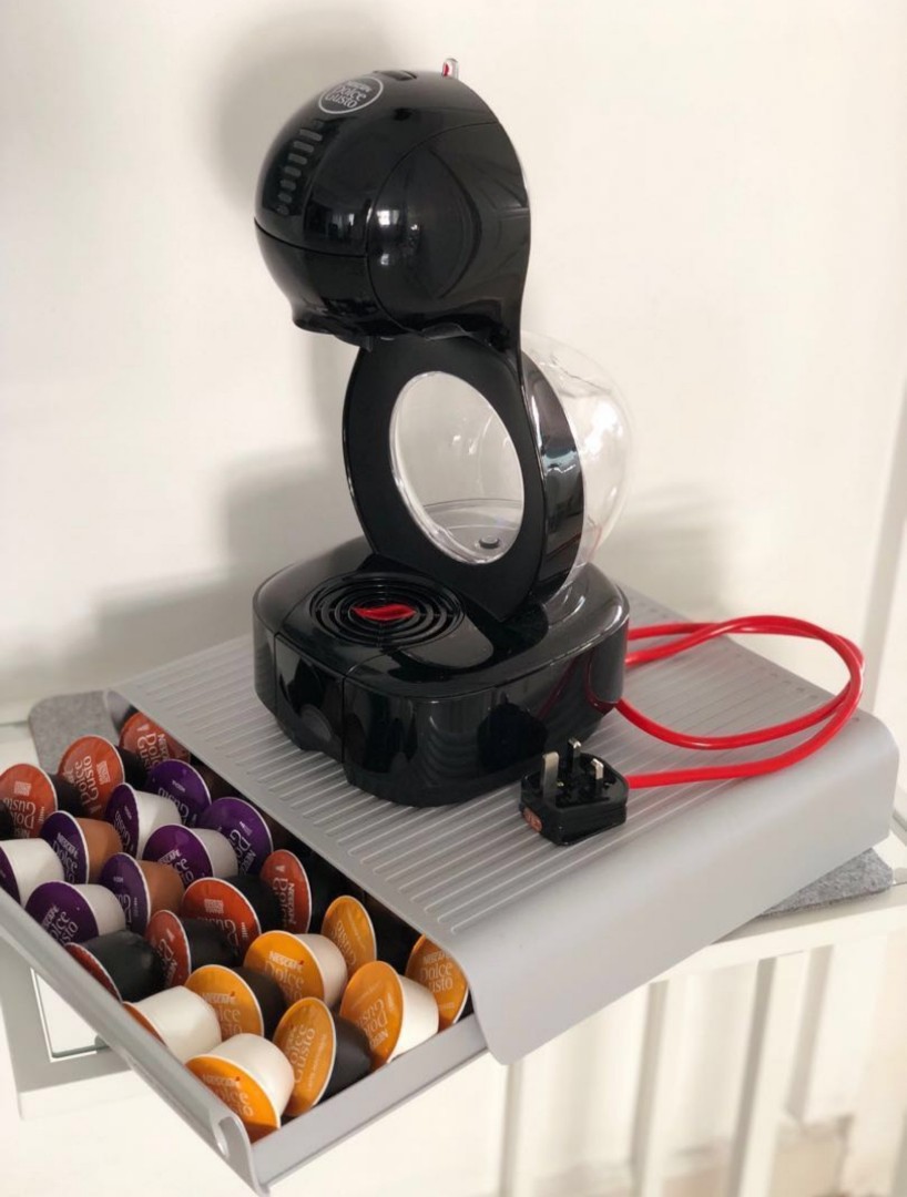 $170/- worth set LUMIO Dolce Gusto Piano Black Automatic + Organiser ...
