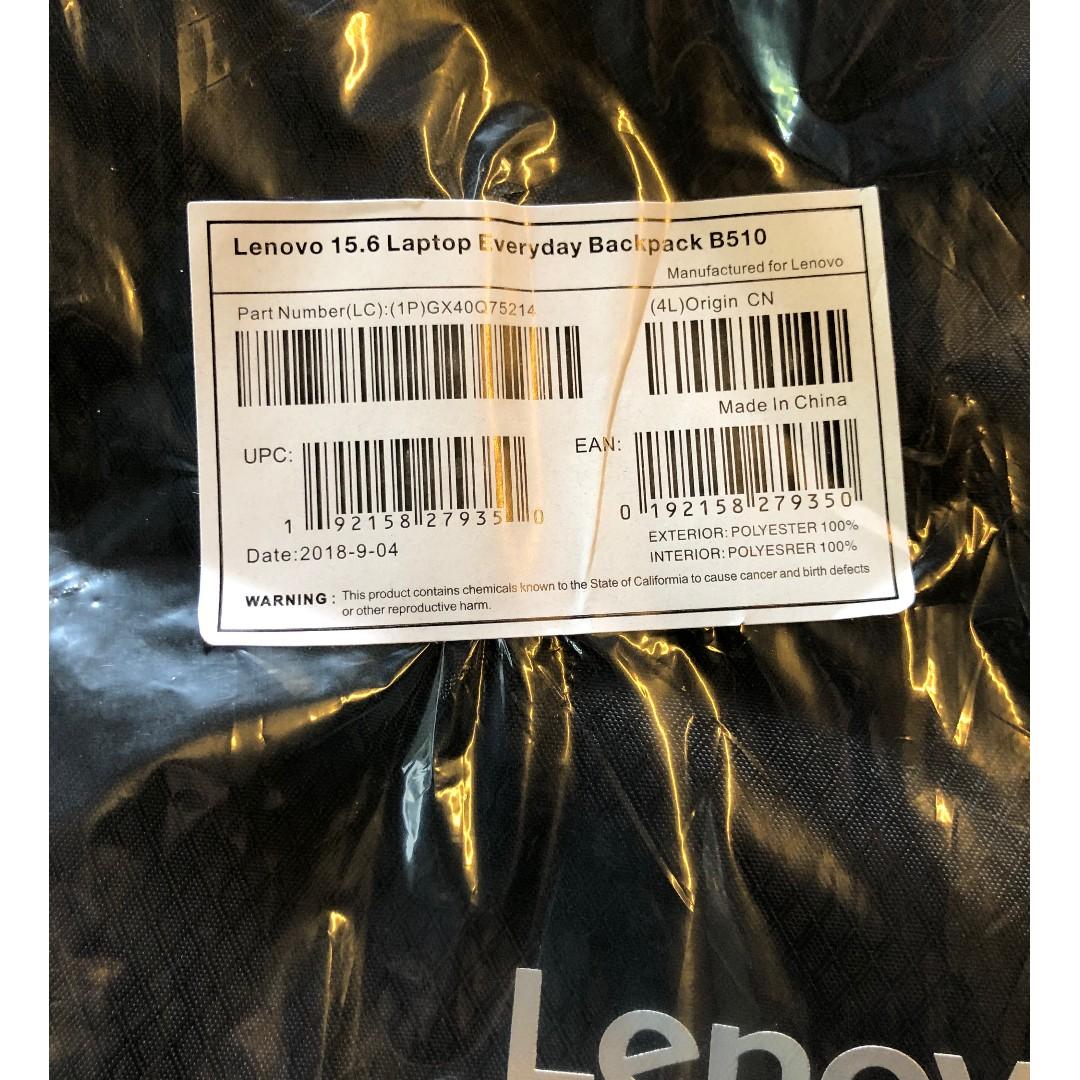 New Lenovo 15.6” Laptop Everyday Backpack B510 + FREE used keyboard ...