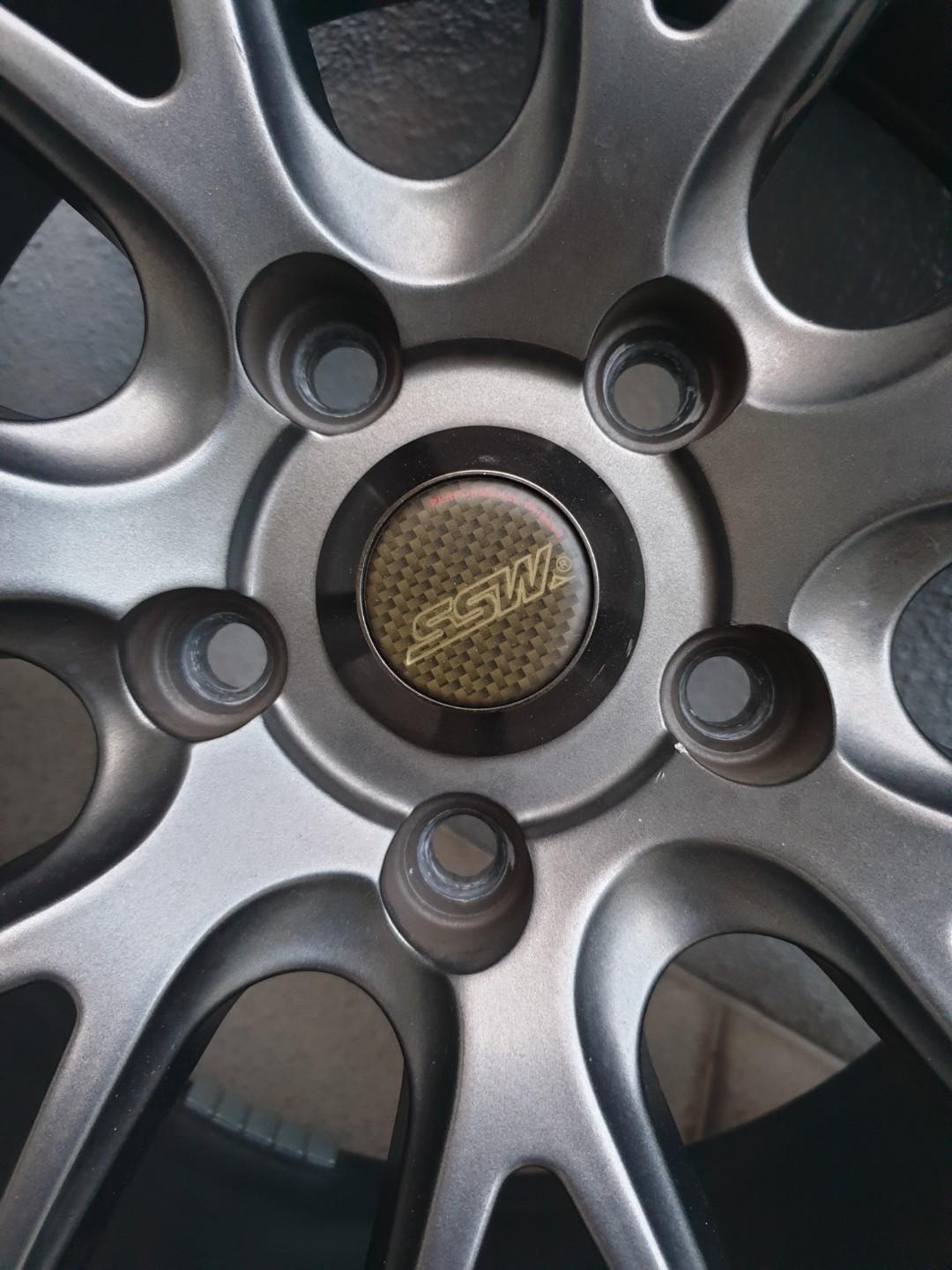 Original 17" SSW PCD114.3, ET38, light alloy rims with Yokohama Aspec ...