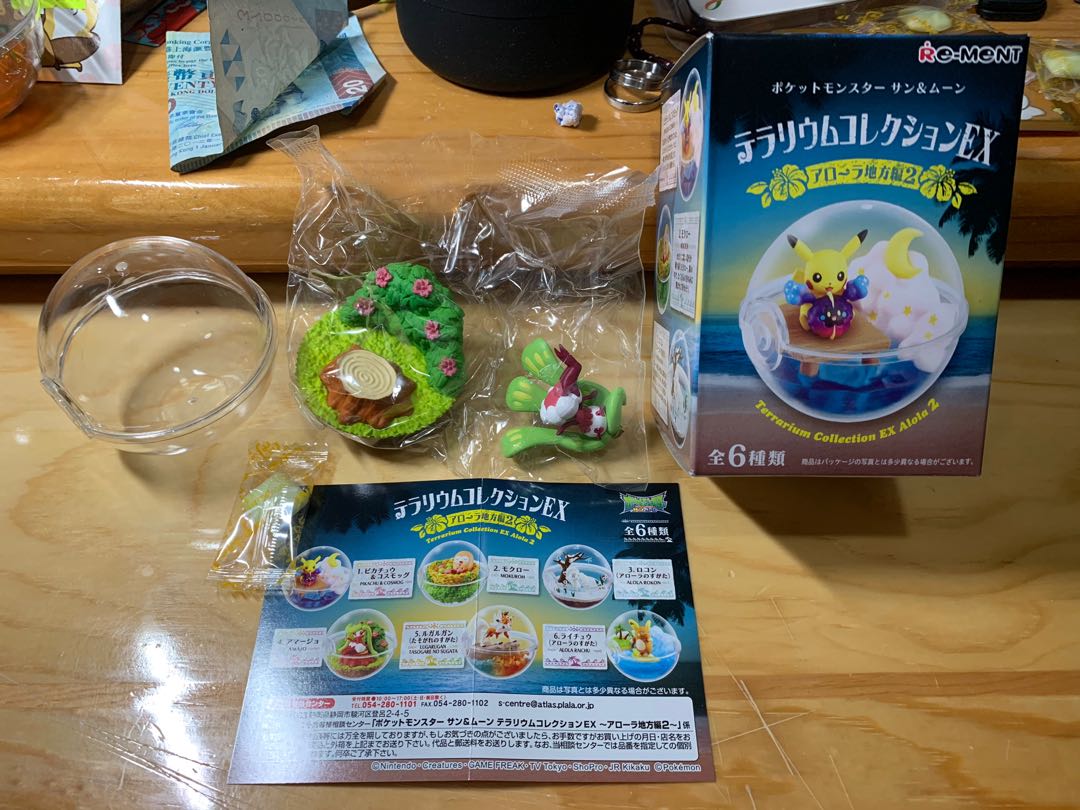 Pokemon Terrarium EX Alola 2 Re-ment 甜冷美后 比卡超, 興趣及遊戲, 收藏品及紀念品, 明星周邊 - Carousell