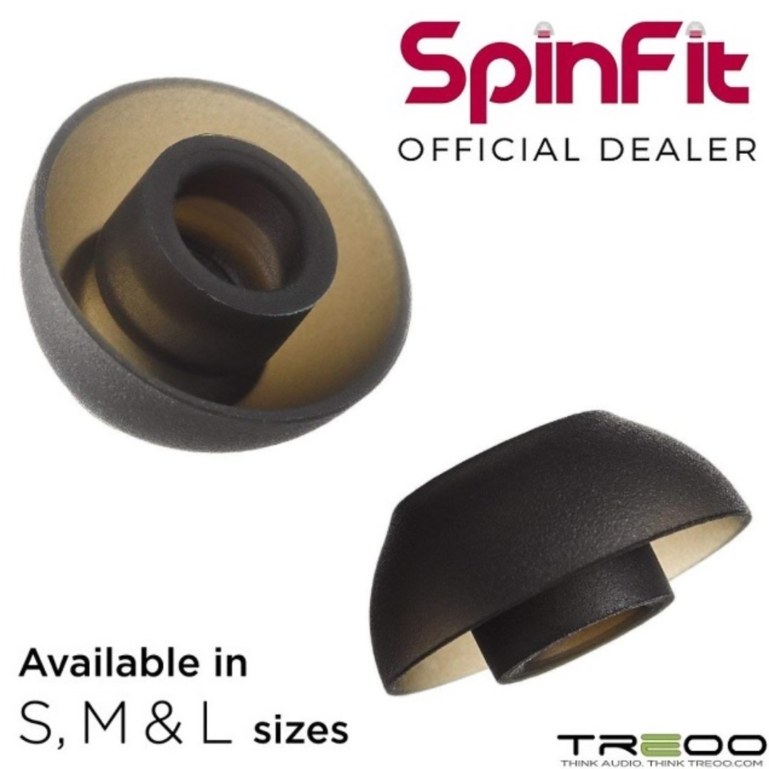 SpinFit CP350 Silicone Eartips for True Wireless Earphones, Audio ...