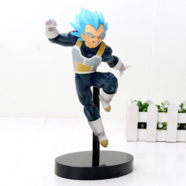 SUPER ULTIMATE SOLDIERS THE MOVIE Broly Blue Hair Vegeta 18cm Dragon ...