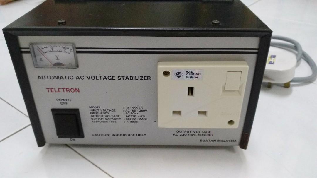 TELETRON AC voltage stabilizer 600VA, Photography, Photography ...