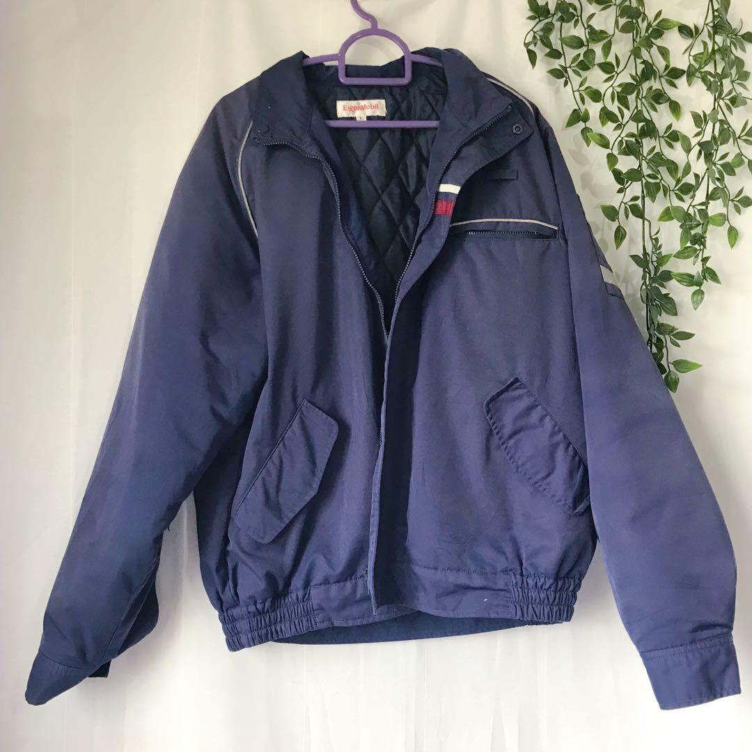 Vintage ExxonMobil Bomber Jacket, Women's Fashion, Coats, Jackets and ...