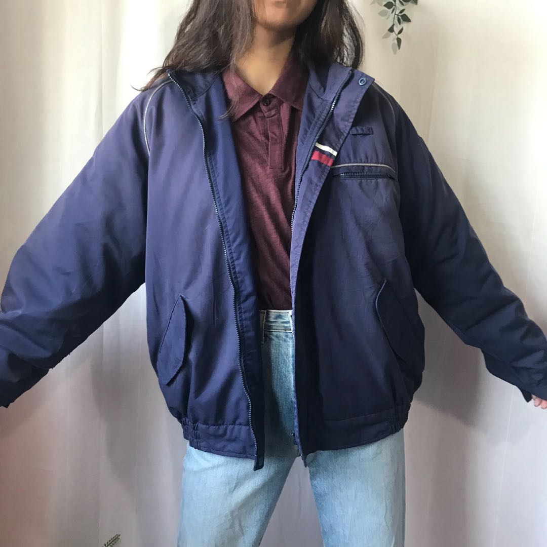 Vintage ExxonMobil Bomber Jacket, Women's Fashion, Coats, Jackets and ...