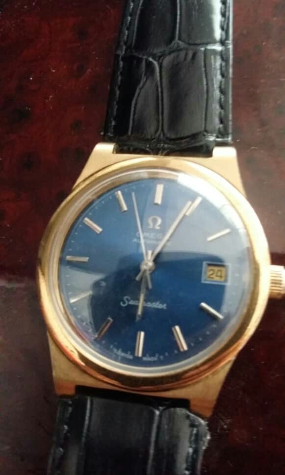 Vintage Omega Seamaster Blue Face ., Hobbies & Toys, Collectibles ...