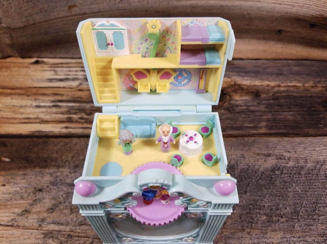 Vintage Polly Pocket Clock Set | Polly Pocket Funtime Clock Playset ...