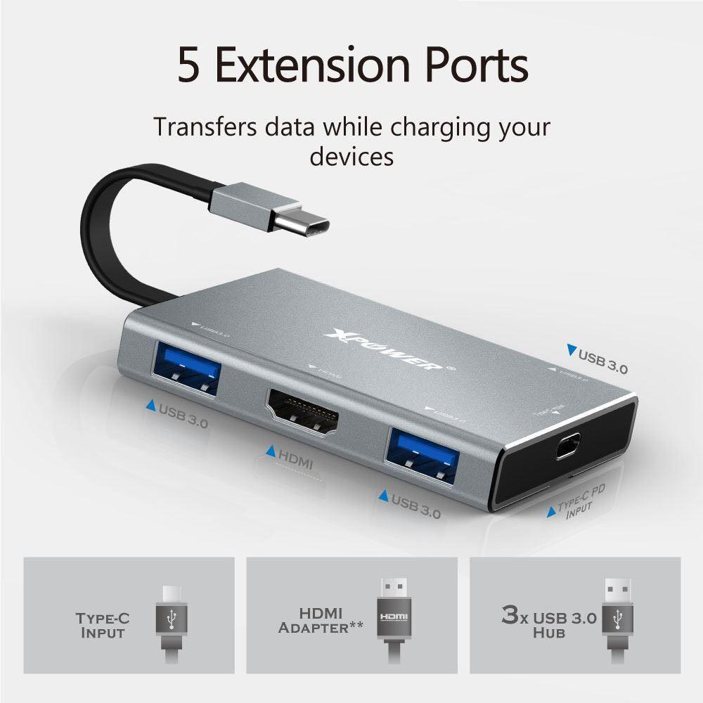 Xpower Legend Transformer LT1 多用途 HDMI PD Hub 轉換器, 電腦＆科技, 電腦周邊及配件, 電腦線 ...
