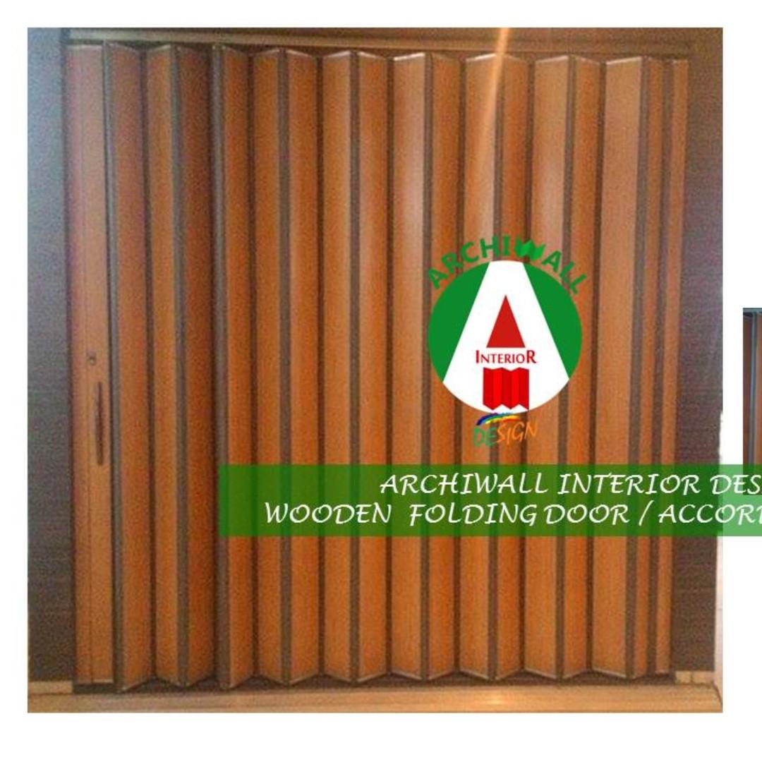 Accordion Partitions: Folding Door Heavy Duty, Furniture & Home Living ...