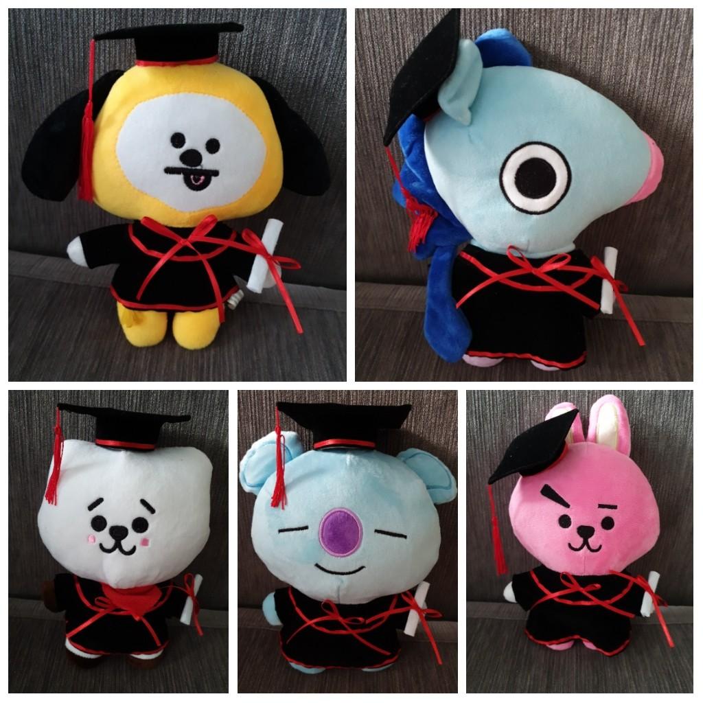 BN 27cm BTS BT21 Cooky graduation bear grad bear convocation ...