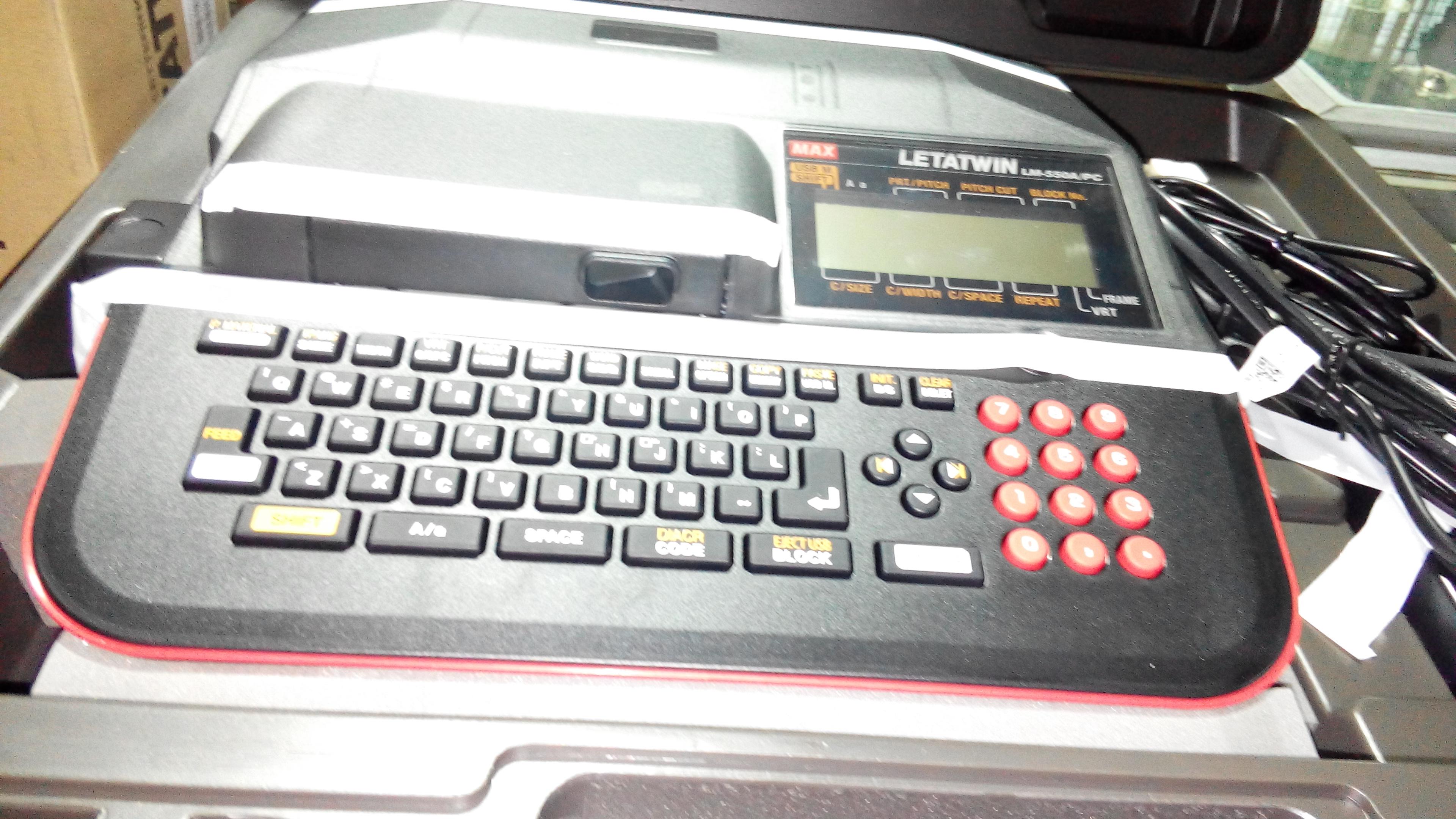 ELECTRO LETTERING MACHINE LM 550A LETATWIN, Commercial & Industrial ...