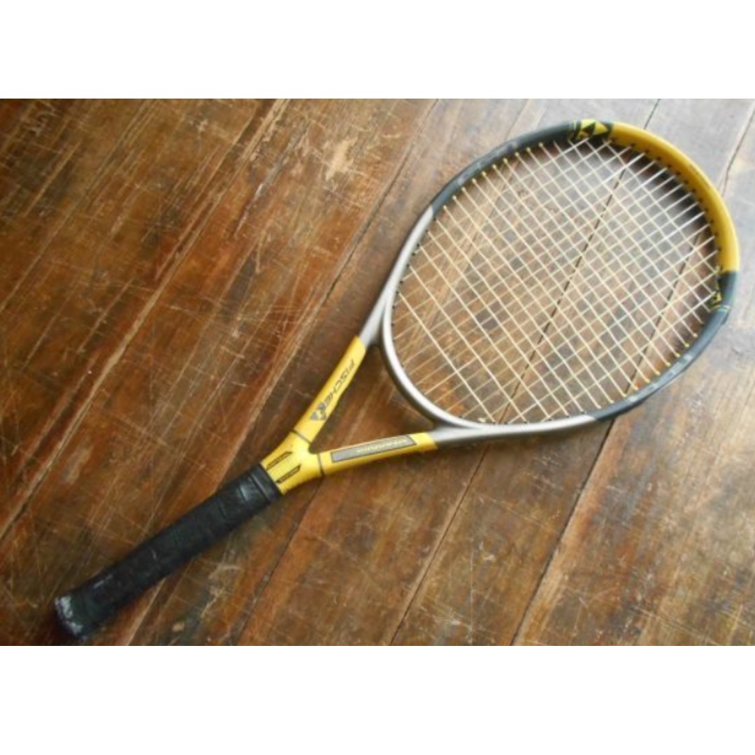 FISCHER Fischer yellow GRIPDUAL SYSTEM GDS rally titanium Tennis ...