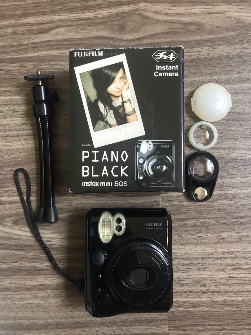 Fujifilm Mini 50s (Piano Black), Photography, Cameras on Carousell