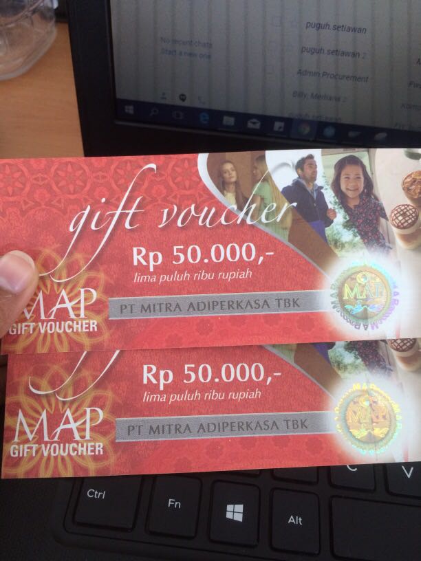MAP VOUCHER, Tiket & Voucher, Kartu Hadiah & Voucher di Carousell