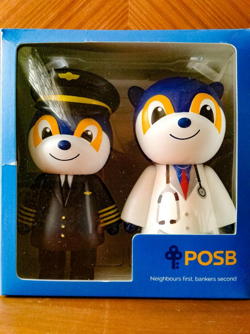 POSB Squirrel Piggy Coin Bank Display - Pilot And Doctor, Hobbies ...