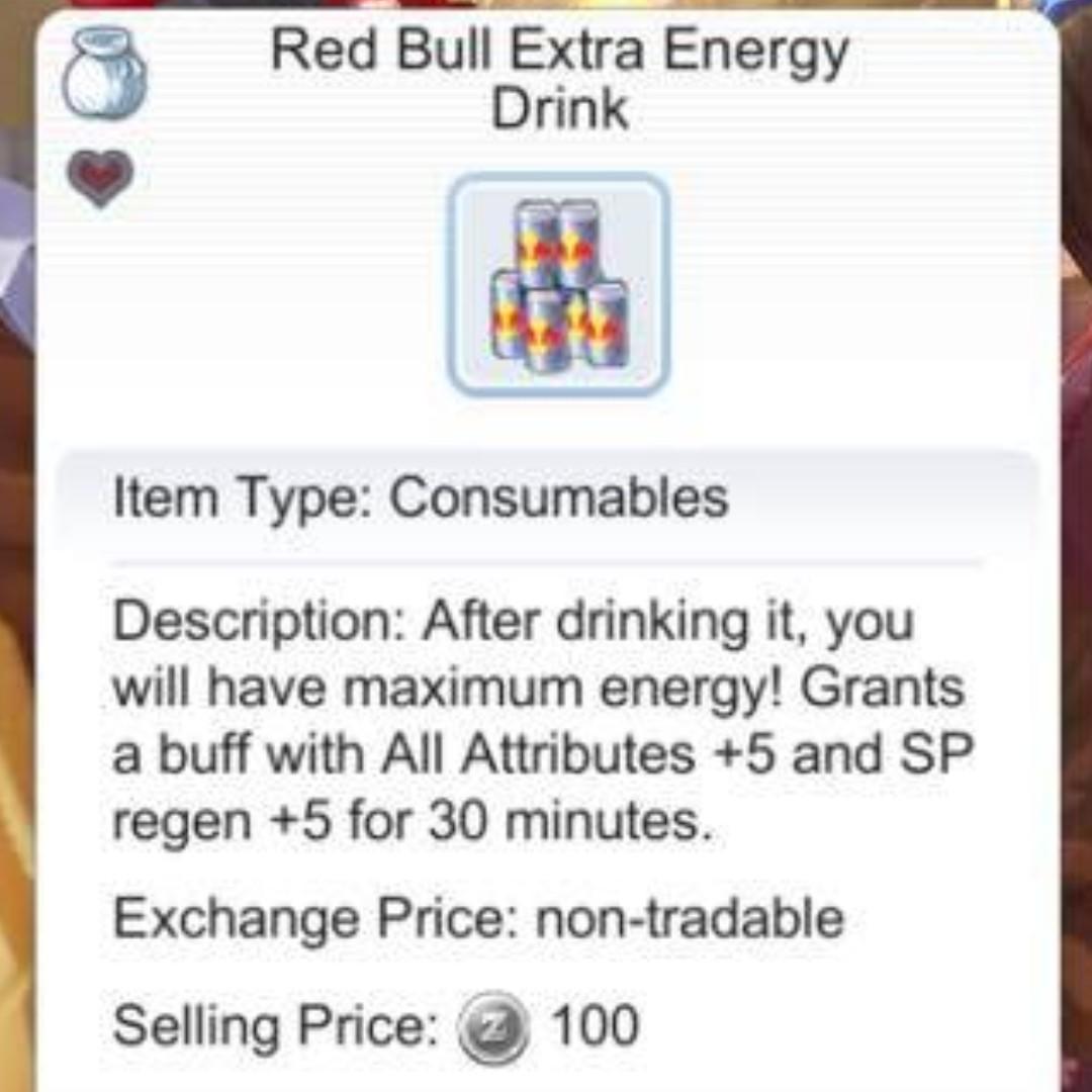 Ragnarok M Red Bull Code, Video Gaming, Gaming Accessories, Game Gift ...