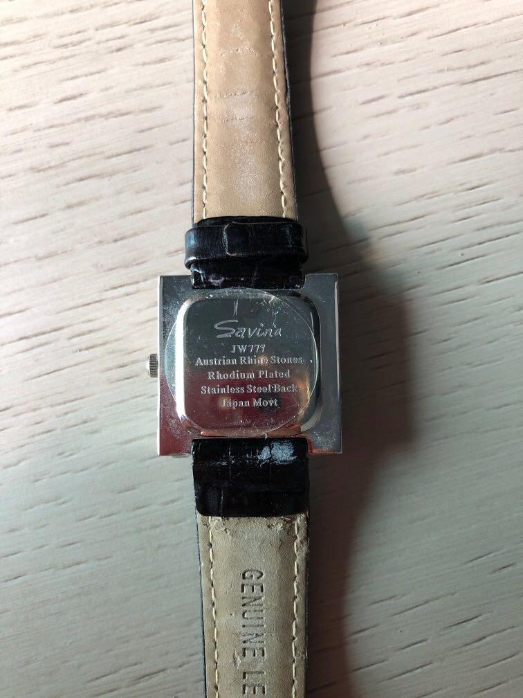Savina women’s watch. With authentic Rhine stones and mother of pearl ...