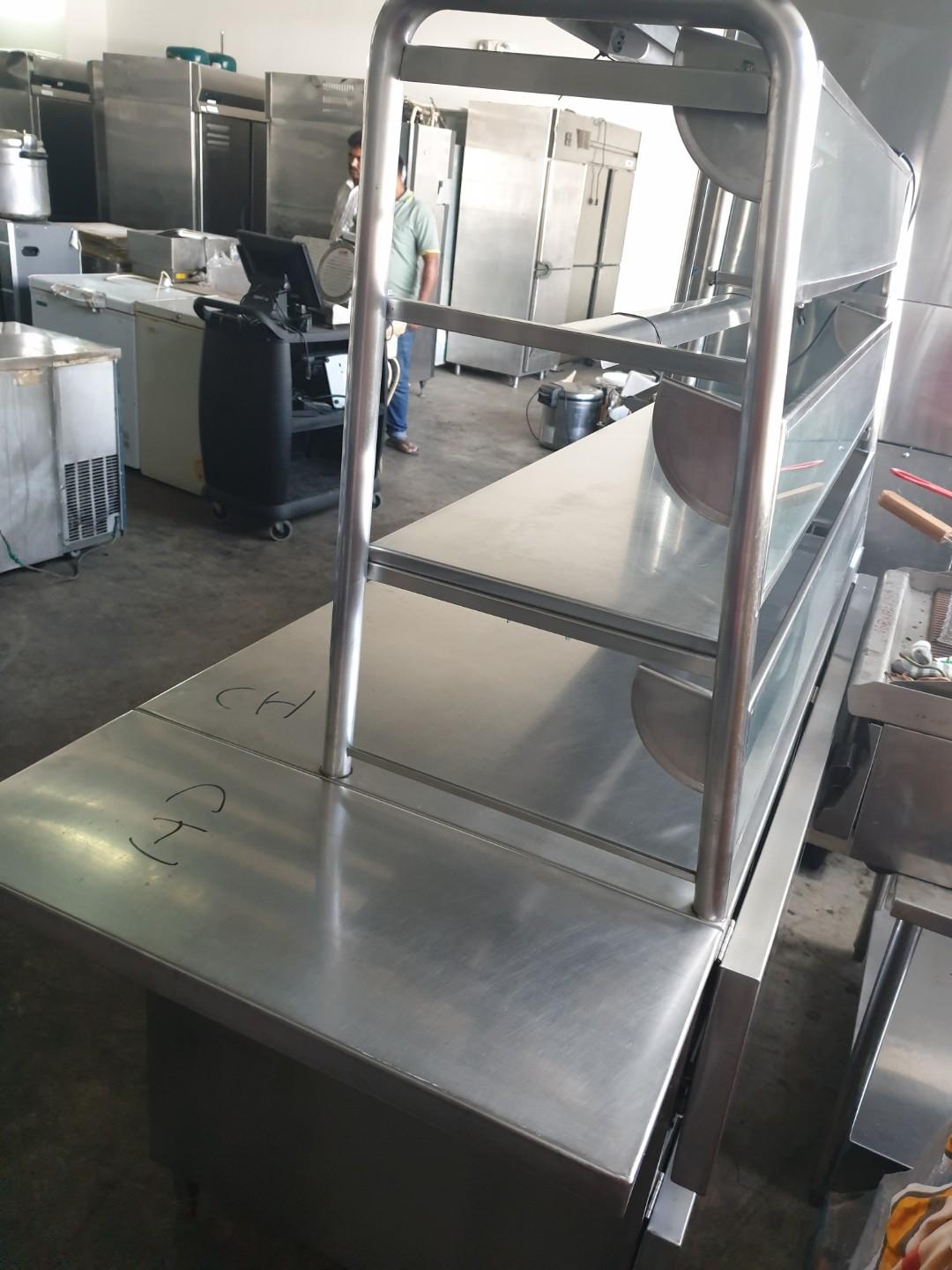 SS Food display showcase cabinet Stainless Steel - Commercial Kitchen ...