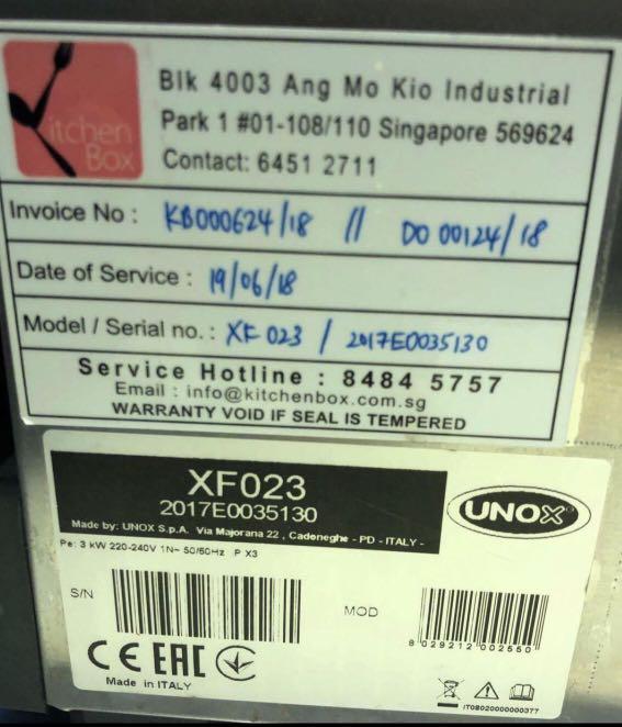 Unox LINEMICRO Anna 4 Grid Convection Oven XF023 (made in Italy) , TV ...