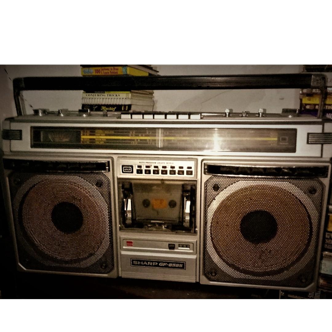 Vintage 80's Sharp GF-8585E Stereo Radio Cassette Recorder LW SW FM MW ...