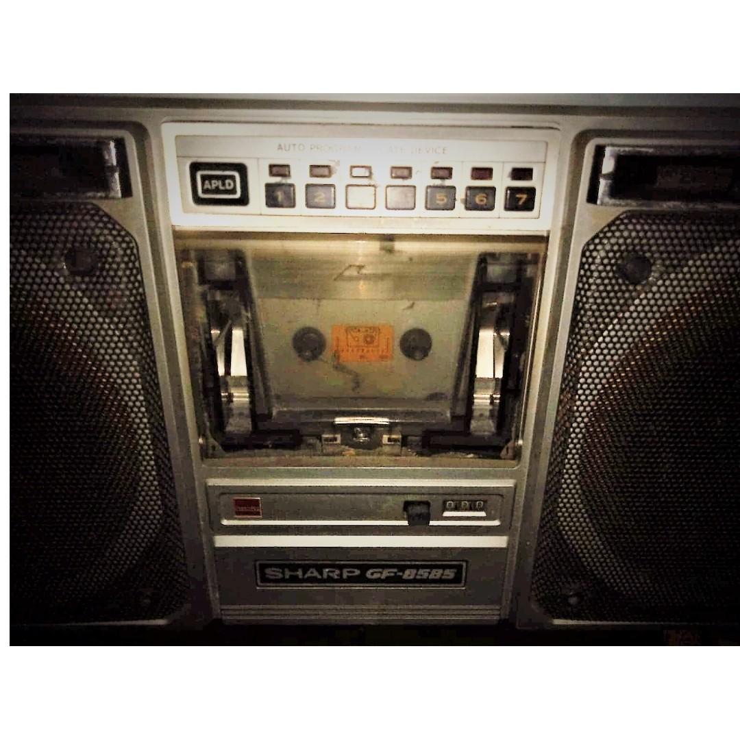 Vintage 80's Sharp GF-8585E Stereo Radio Cassette Recorder LW SW FM MW ...
