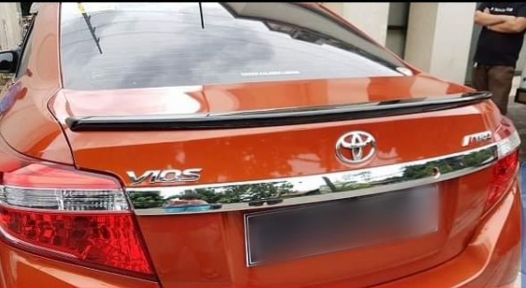 Vios 2014 to 2018 Ducktail Spoiler plastic Toyota also available Carbon ...