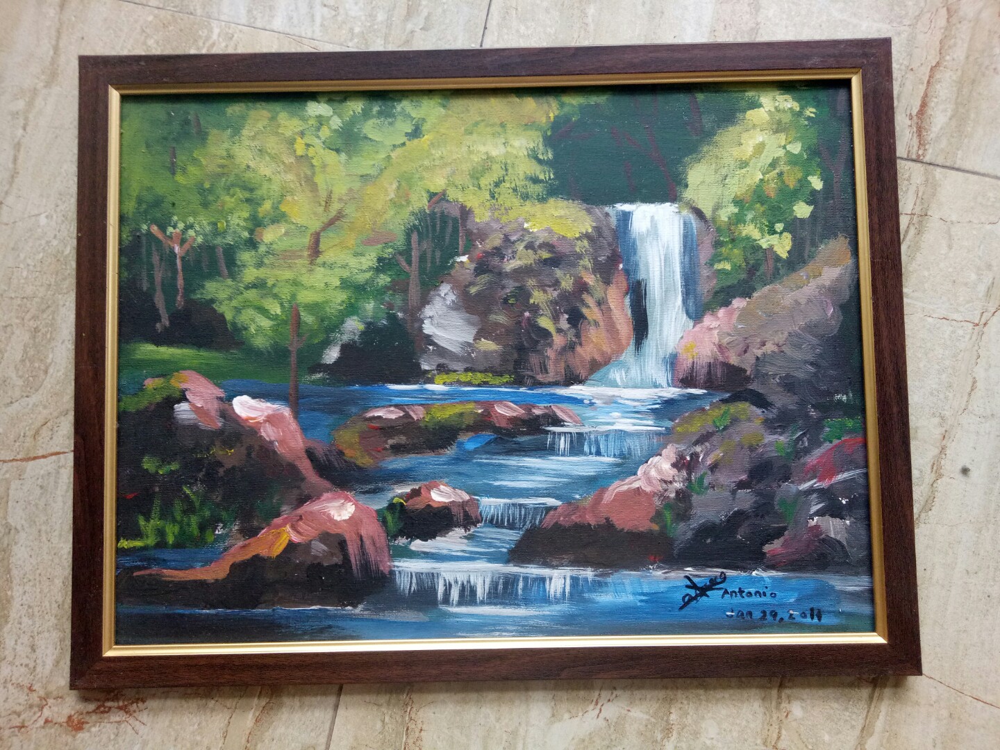 Waterfalls Painting, Hobbies & Toys, Stationary & Craft, Art & Prints ...