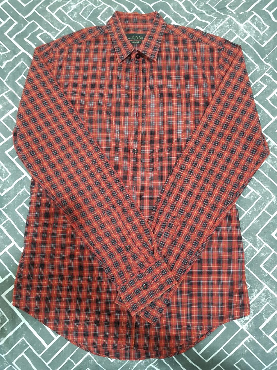 ZARA MAN- BLACK TAG (Slim fit), Men's Fashion, Tops & Sets, Formal ...