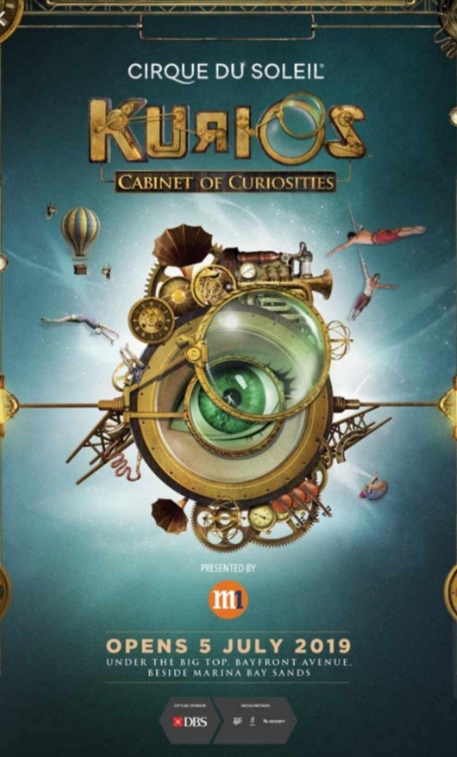 15 Aug, 8pm - Cirque Du Soleil - Kurios Cabinet of Curiousity, Tickets ...