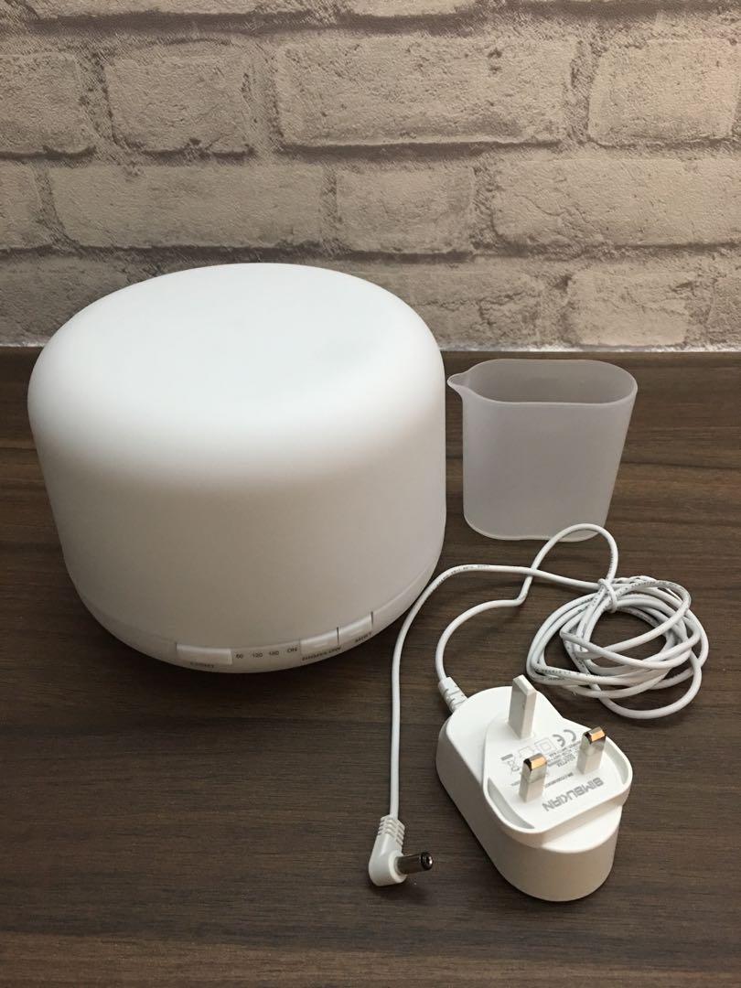 500ml Muji style Aroma Diffuser w 8 colors LED lights, Furniture & Home ...