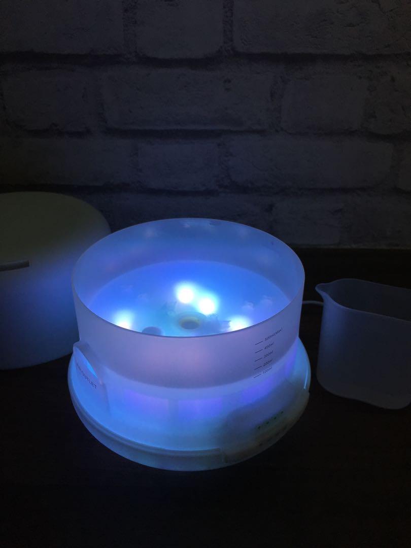 500ml Muji style Aroma Diffuser w 8 colors LED lights, Furniture & Home ...