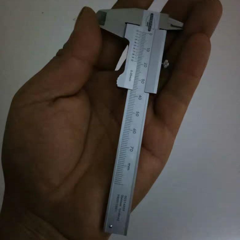 (COD) Angkup vernier mini caliper 70mm 0.05mm industrial grade mini stainless steel Hexagon AB ...