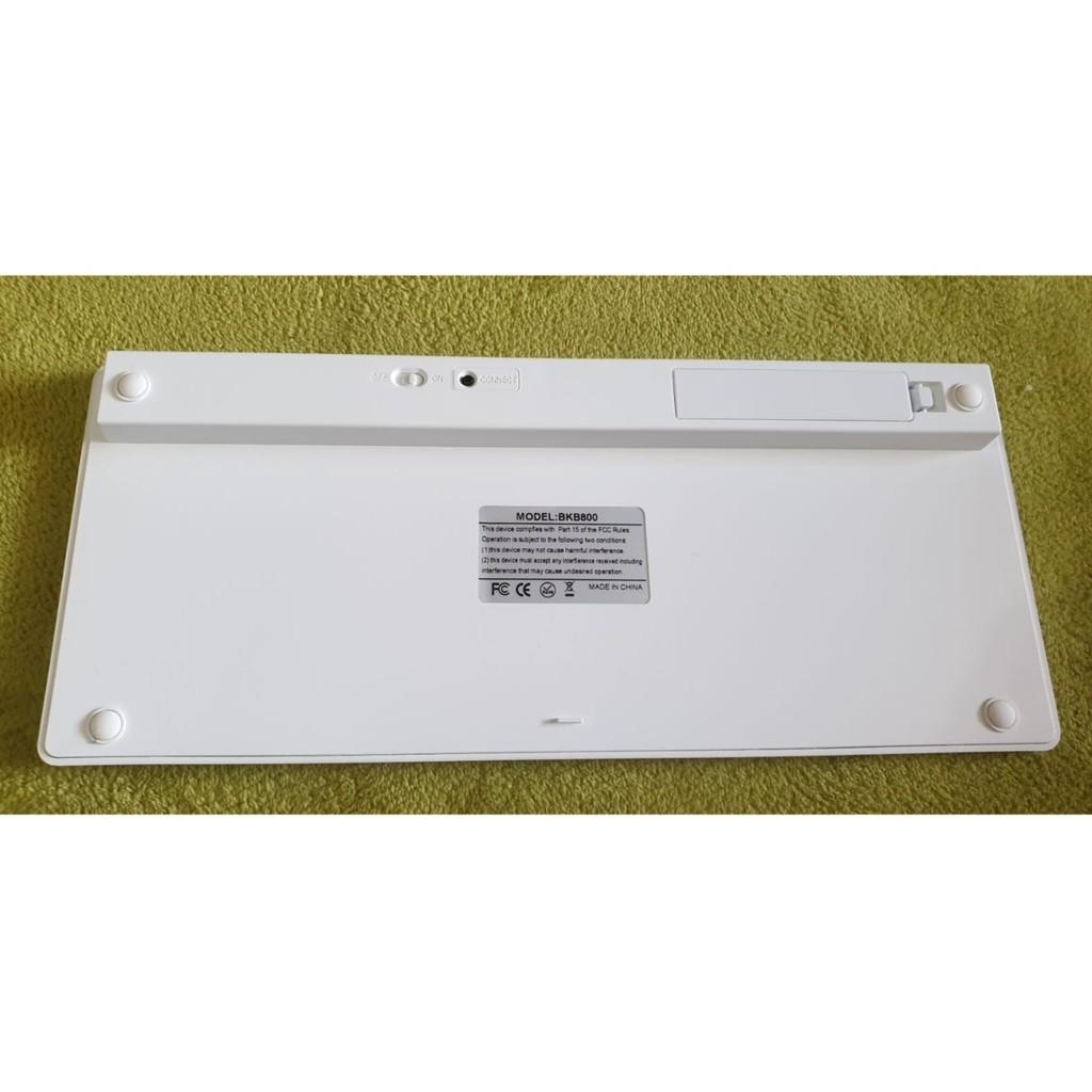 BKB800 Ultra-thin Wireless Bluetooth Keyboard - White + Silver ...