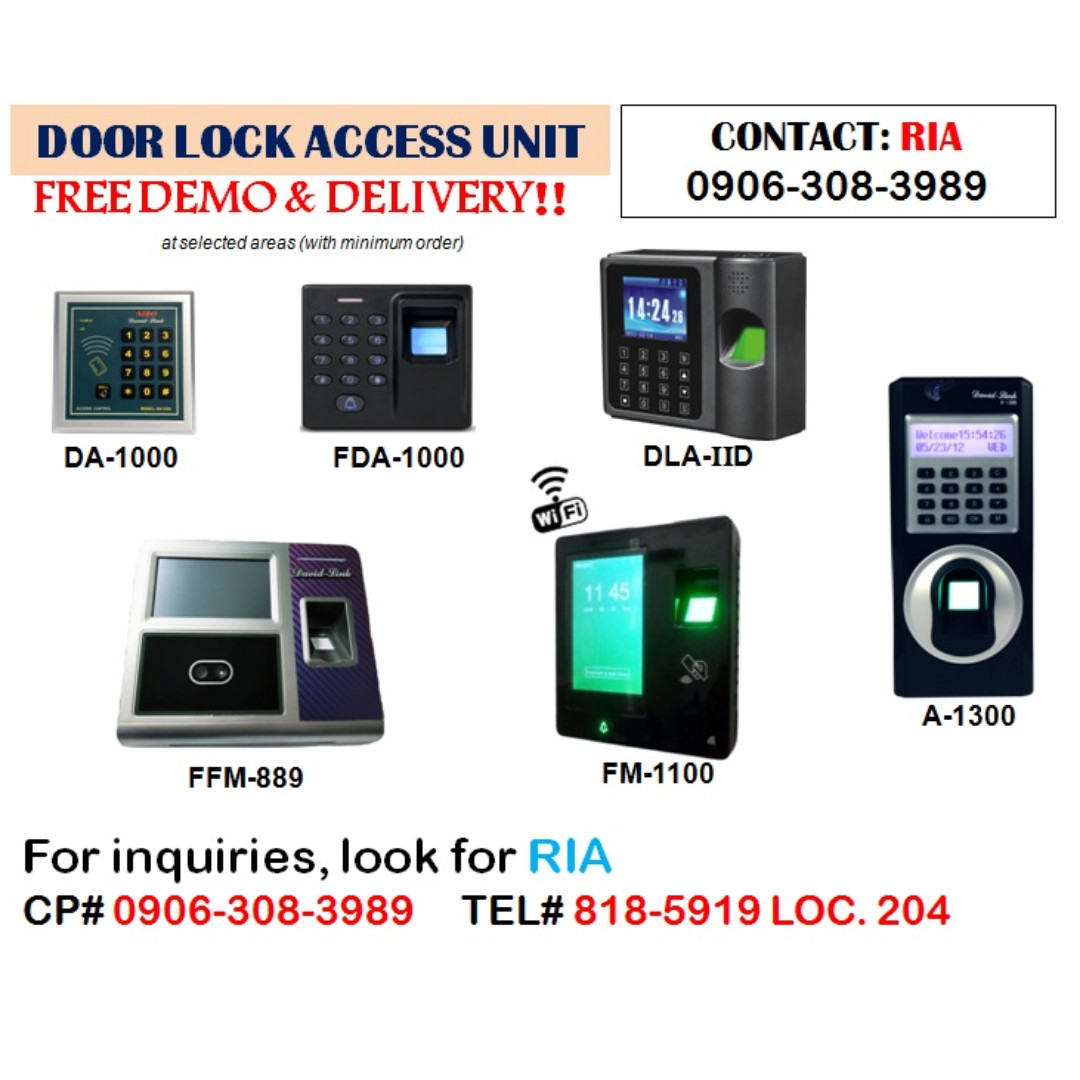 Fingerprint scanner biometric magnetic door lock access attendance time ...