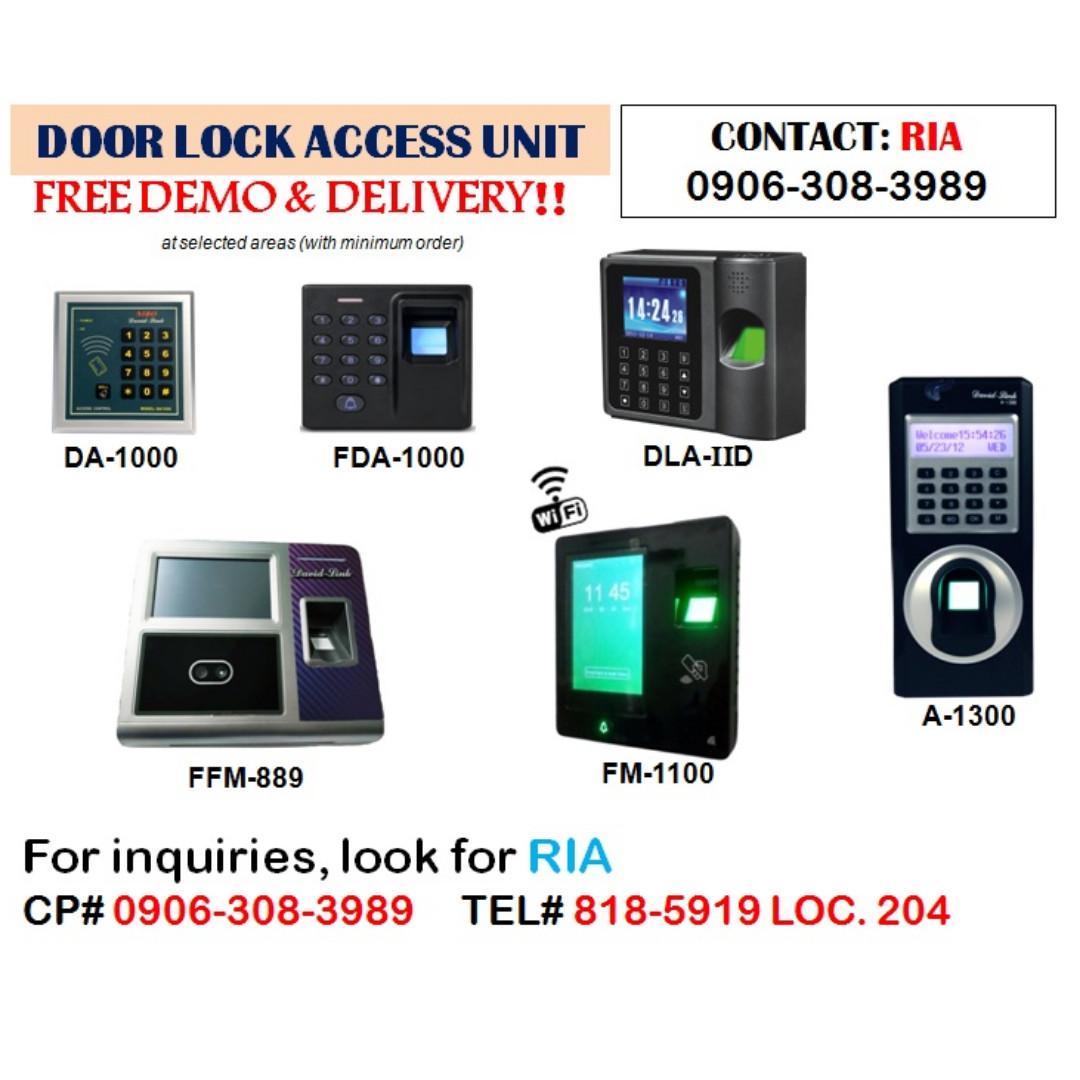 Fingerprint scanner biometric magnetic door lock access attendance time keeping DTR, Computers ...