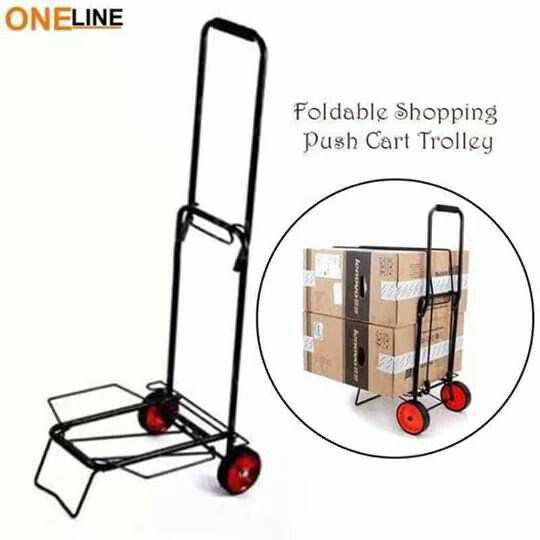 Foldable Shopping Push Cart Trolley, Hobbies & Toys, Stationary & Craft ...