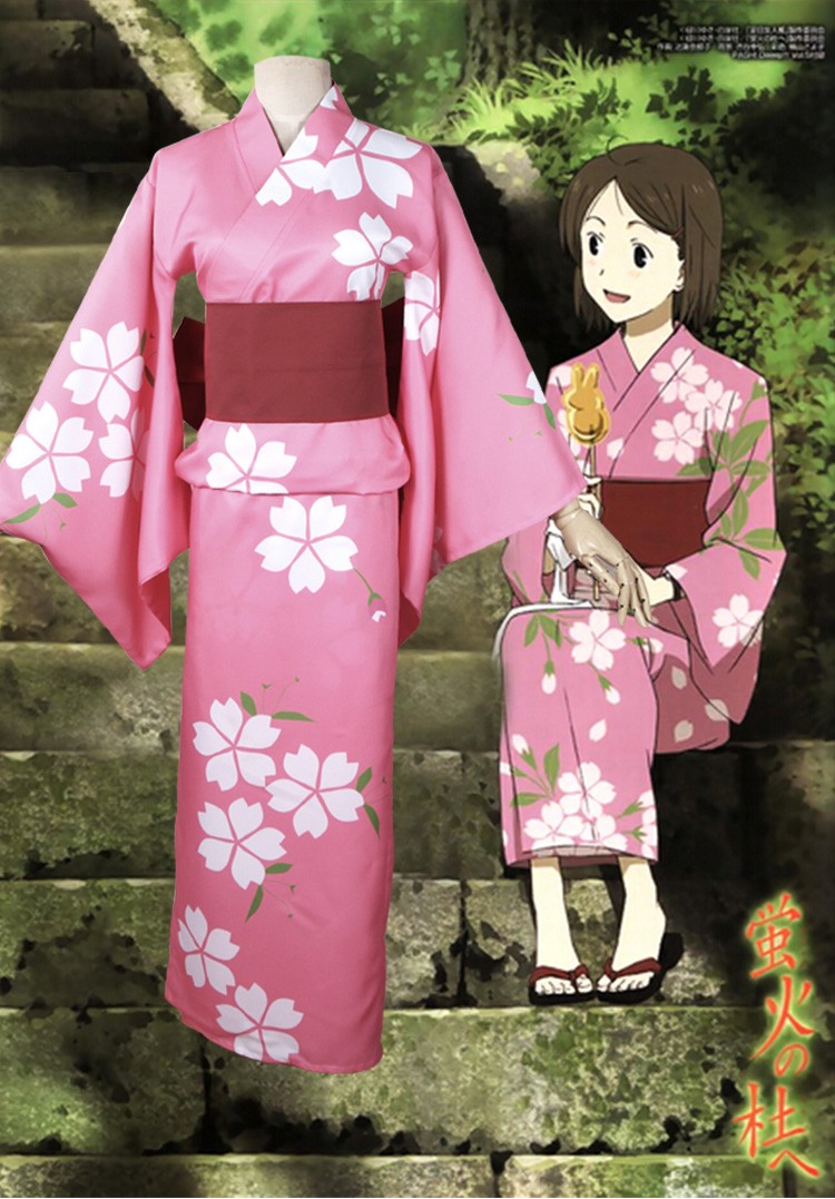 Hotaru Takegawa cosplay Yukata [Hotarubi No mori e], Hobbies & Toys ...