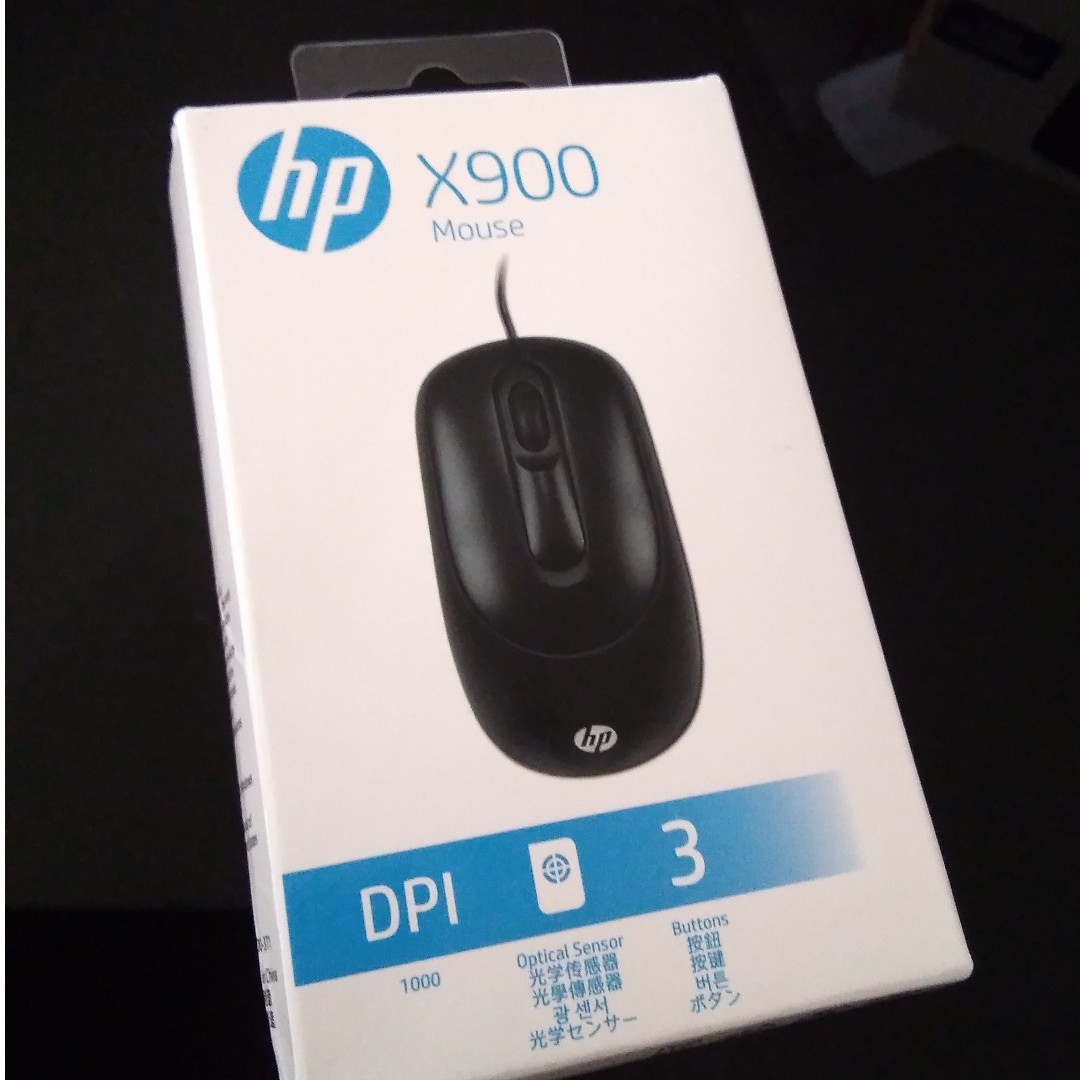 HP X900 1000dpi wired mouse, Everything Else on Carousell