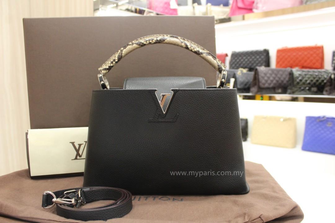 Louis Vuitton Limited Edition Capucine PM Python Handle, Luxury, Bags ...