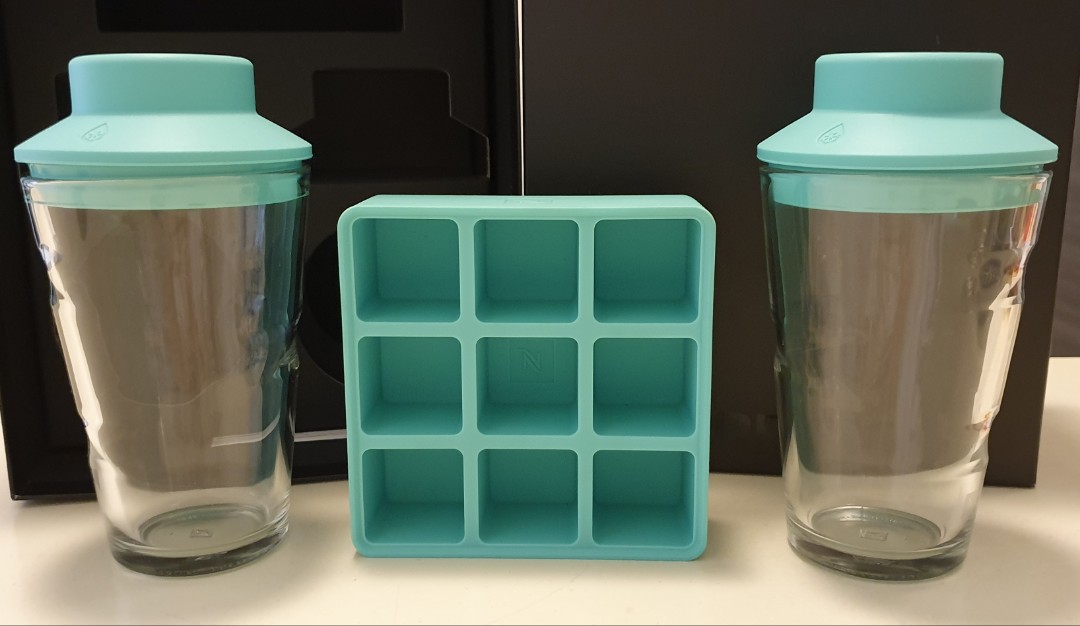 Nespresso Recipe Cup & Ice Tray Box Set, Furniture & Home Living ...