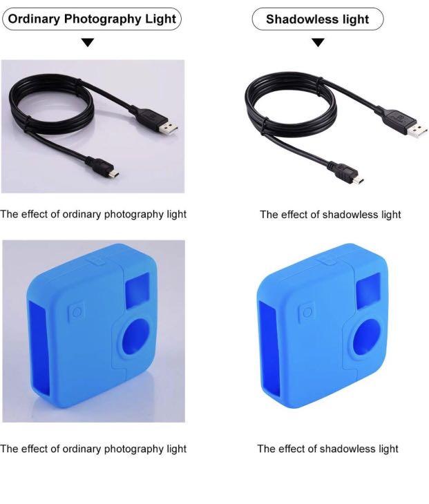 PULUZ Photo Studio LED Shadowless Light Panel 8" X 8" / 20 x 20 cm ...